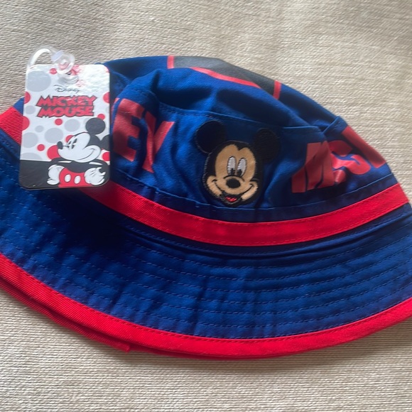 Disney | Accessories | Nwt Vintage Mickey Bucket Hat Childrentoddler ...